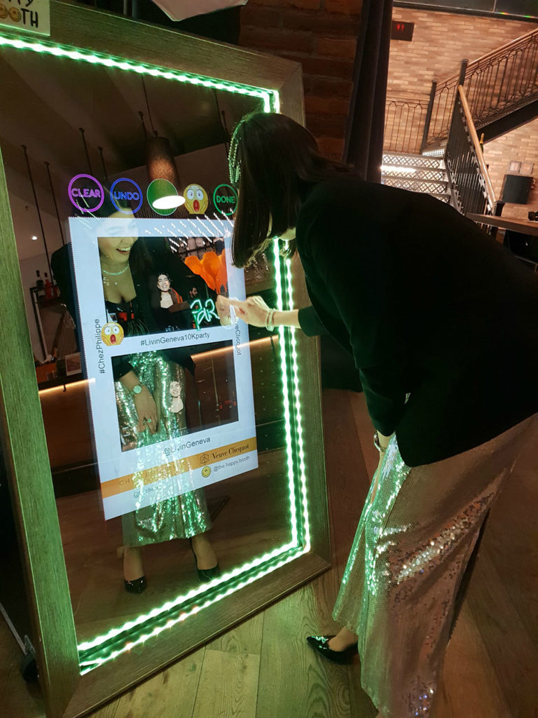 Location photobooth Genève - Borne photo à selfie pour vos events